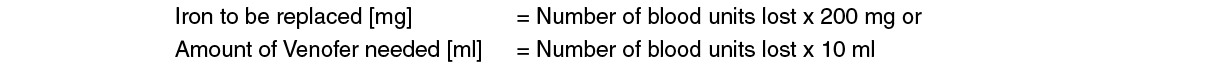 Venofer Dosage/Direction for Use | MIMS Hong Kong