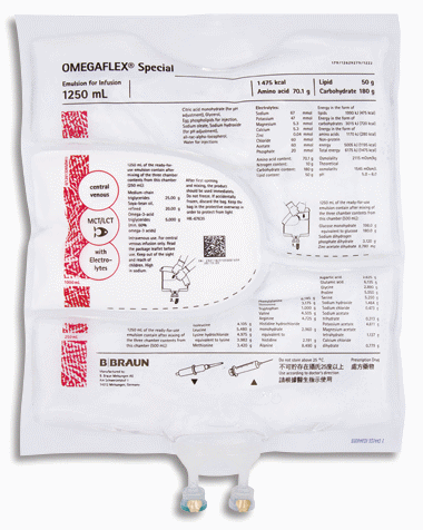 Image of Omegaflex Special emulsion for infusion | MIMS Hongkong