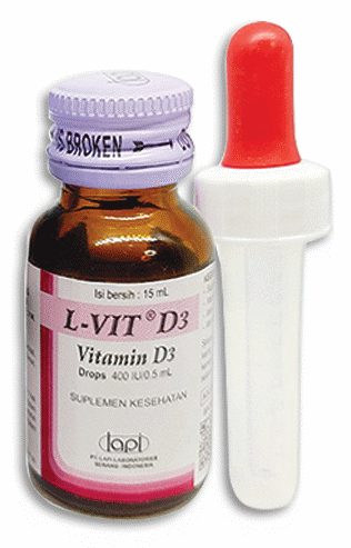 Image of l-vit d3 drops 400 iu-0-5 ml | MIMS Indonesia