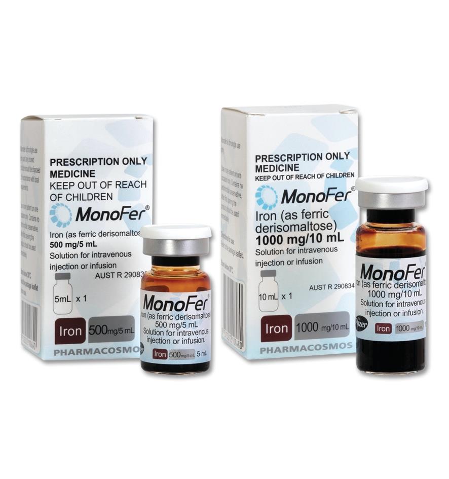 Image of MonoFer soln for inj (vial) 500 mg/5 mL | MIMS Malaysia