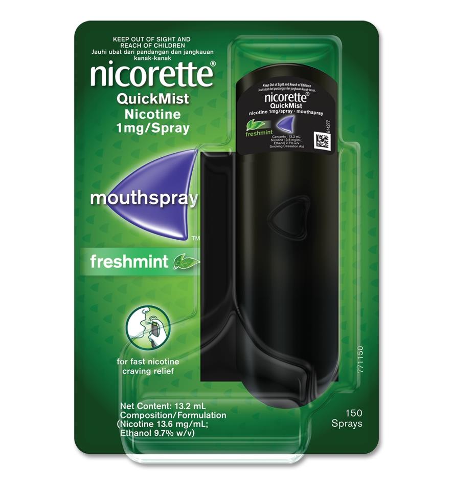 Image of nicorette quickmist oromucosal spray 1 mg | MIMS Malaysia