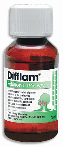 Difflam Anti-Inflammatory Lozenges/Difflam Solution Dosage & Drug ...