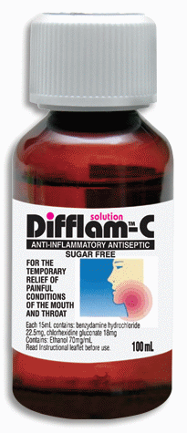 Image of Difflam-C Solution gargle | MIMS Malaysia