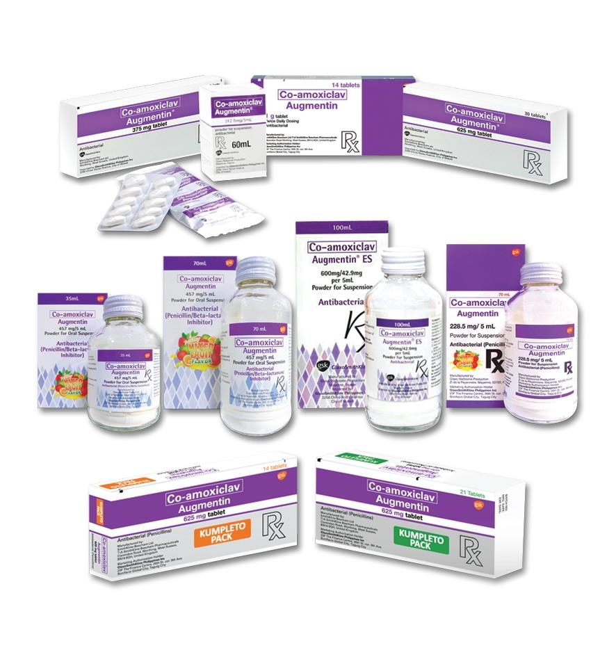 Augmentin/Augmentin ES Dosage & Drug Information | MIMS Philippines