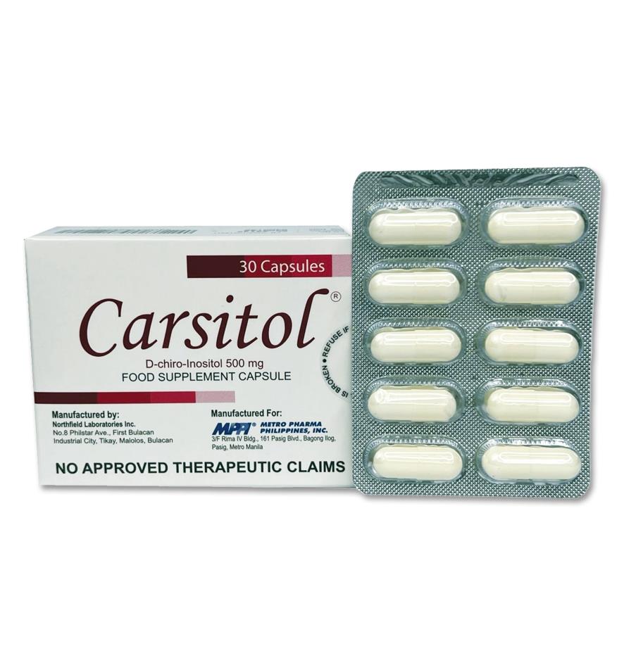 Carsitol Contents | MIMS Philippines