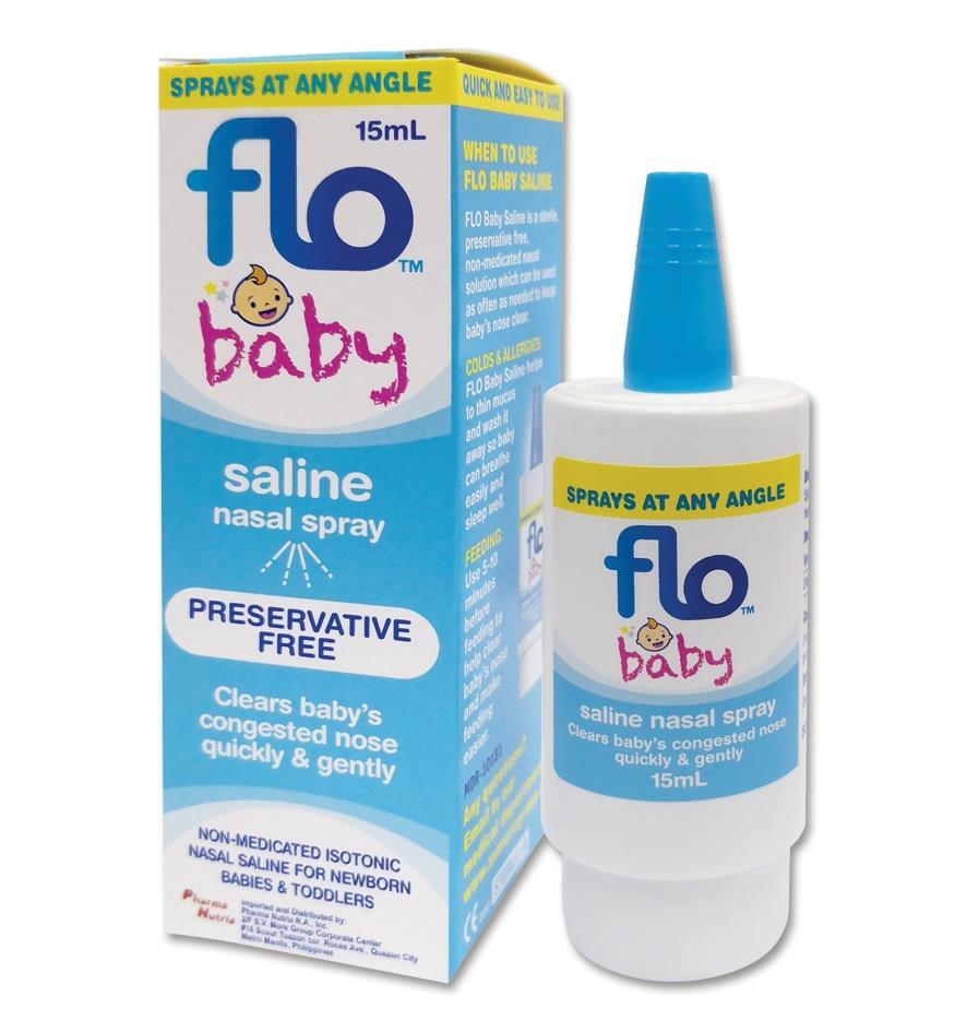 FLO Baby Saline Nasal Spray Dosage & Drug Information | MIMS Philippines