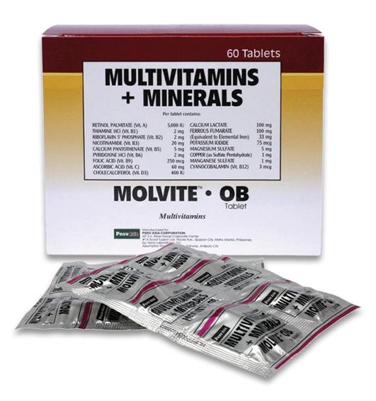 Molvite-OB Dosage & Drug Information | MIMS Philippines