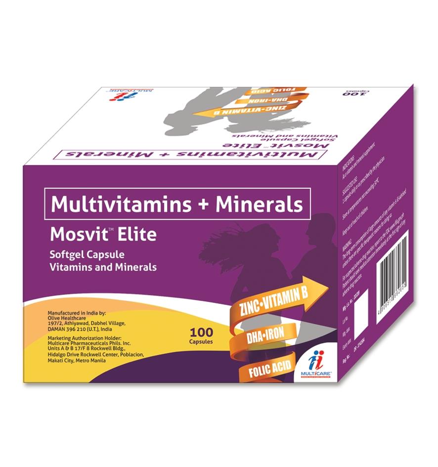 Mosvit Elite Dosage & Drug Information | MIMS Philippines