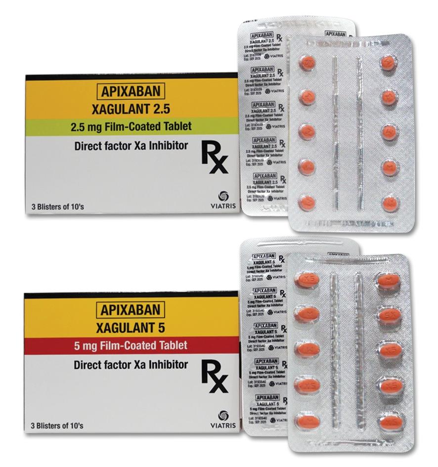 Xagulant 2.5/Xagulant 5 Dosage & Drug Information | MIMS Philippines