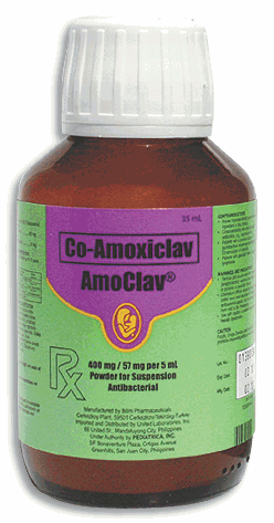 Amoclav Suspension Dosage & Drug Information | MIMS Philippines