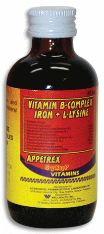 Appetrex Dosage & Drug Information | MIMS Philippines