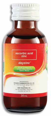 Dayzinc Dosage & Drug Information | MIMS Philippines