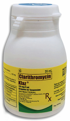 Klaz 250/Klaz Suspension Dosage & Drug Information | MIMS Philippines