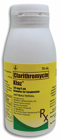 Klaz 250/Klaz Suspension Dosage & Drug Information | MIMS Philippines