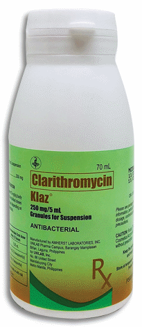 Klaz 250/Klaz Suspension Dosage & Drug Information | MIMS Philippines