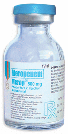 Image of Merop powd for inj 500 mg | MIMS Philippines