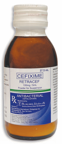 Image of Retracef powd for oral susp 100 mg/5 mL | MIMS Philippines