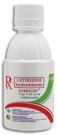 Zyrrigin Dosage & Drug Information | MIMS Philippines