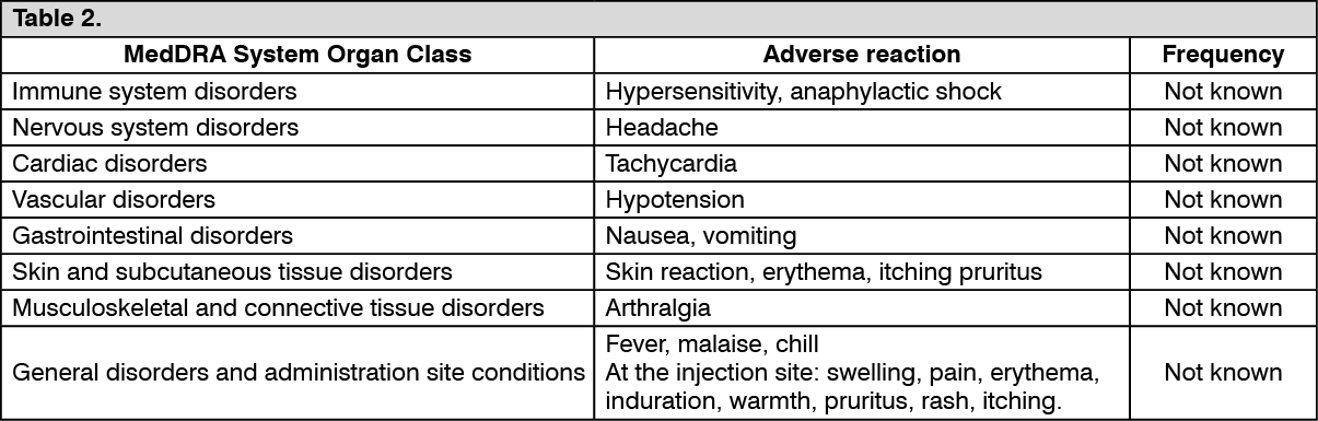 Immunorho Adverse Reactions | MIMS Thailand