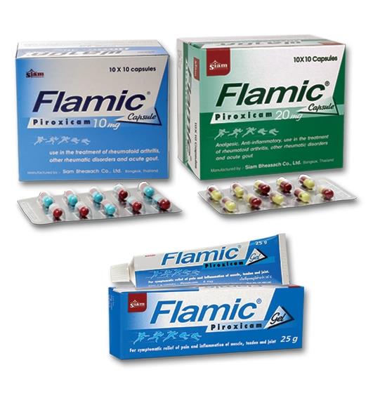 Flamic/Flamic Gel Dosage & Drug Information | MIMS Thailand