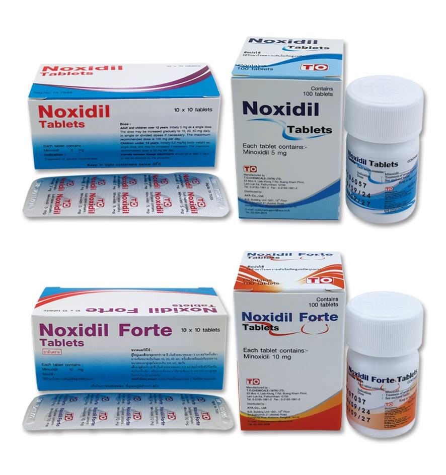 Noxidil/Noxidil Forte Dosage & Drug Information | MIMS Thailand