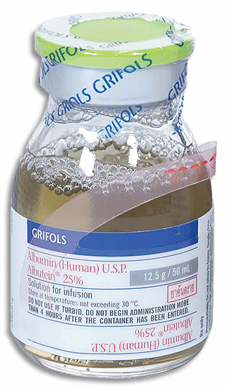 Image of albutein infusion 25 percent | MIMS Thailand