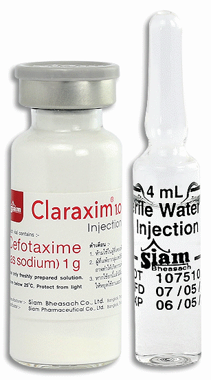Image of Claraxim powd for inj 1 g | MIMS Thailand
