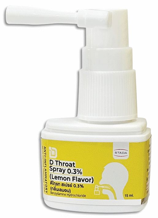 D Throat Spray Dosage & Drug Information | MIMS Thailand