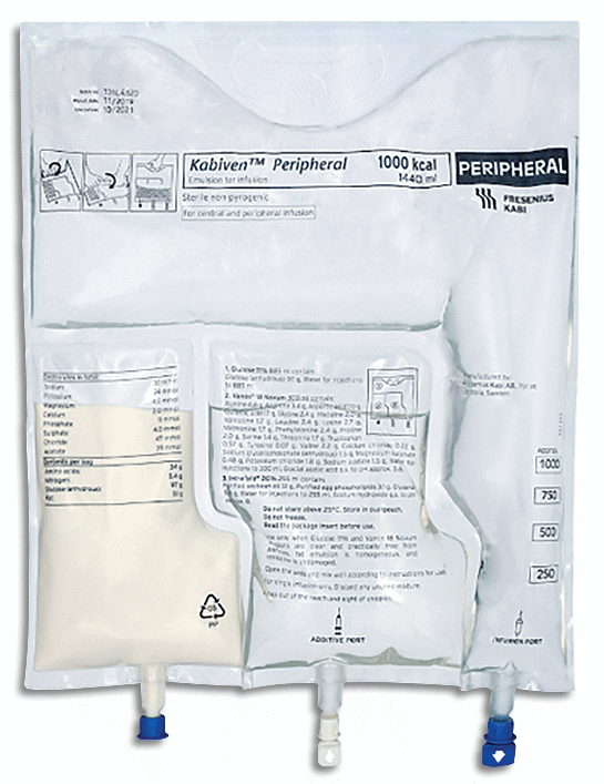 Kabiven/Kabiven Peripheral Dosage & Drug Information | MIMS Thailand