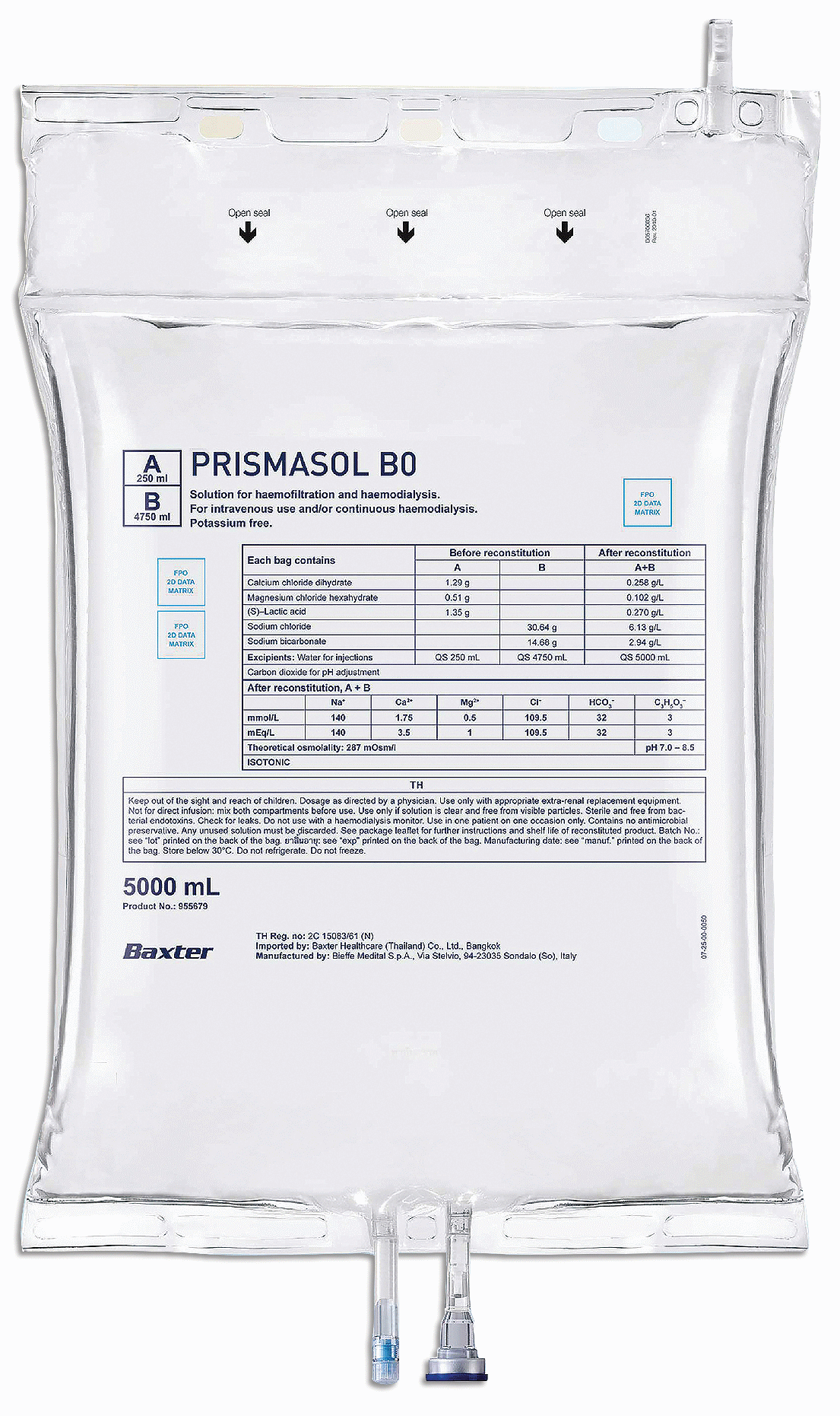 Prismasol B0 Dosage & Drug Information | MIMS Thailand