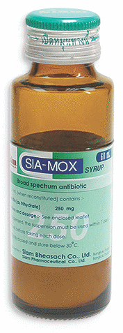 Sia-Mox Dosage & Drug Information | MIMS Thailand