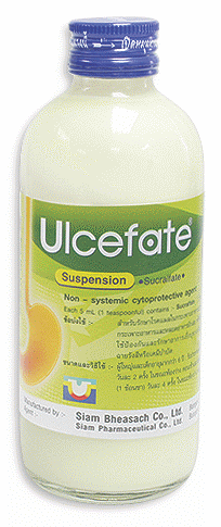 Ulcefate/Ulcefate Chewable Tablet Dosage & Drug Information | MIMS Thailand