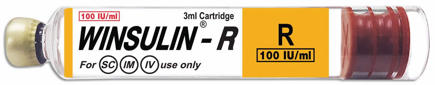 Image of Winsulin-R inj 100 IU/mL | MIMS Thailand
